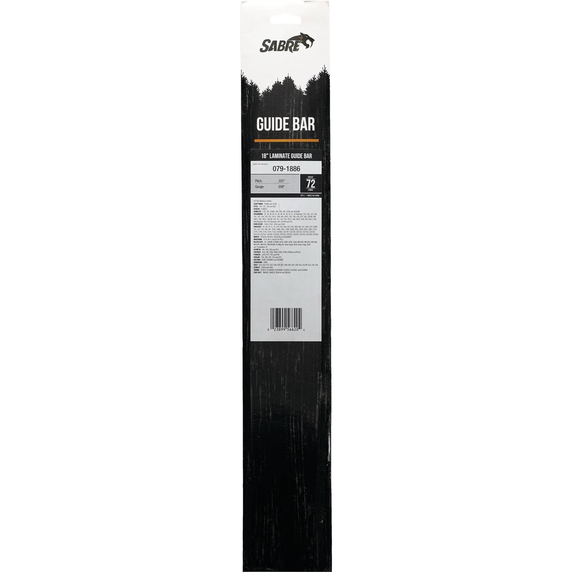 079-1886 18" Laminate Sprocket Nose Bar